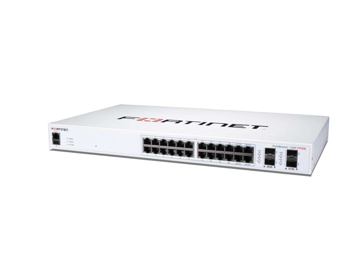 Fortinet Layer 2 FortiGate Switch Controller Compatible 24-Ports PoE+ ...