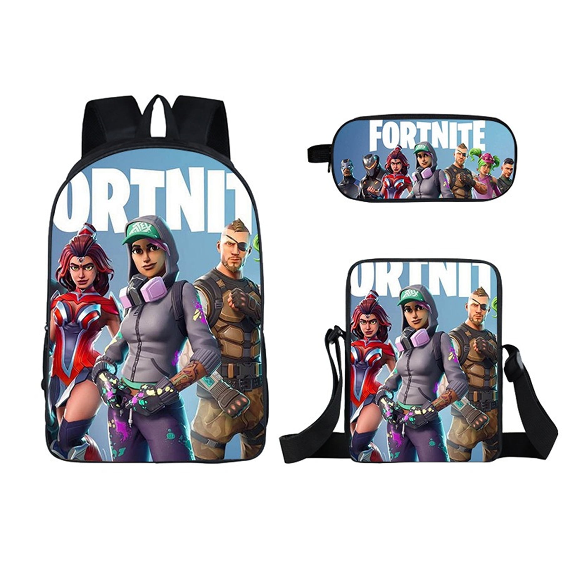 Fortnite 3 in 1 School Backpack Set Lightweight Daily Knapsack Student ...
