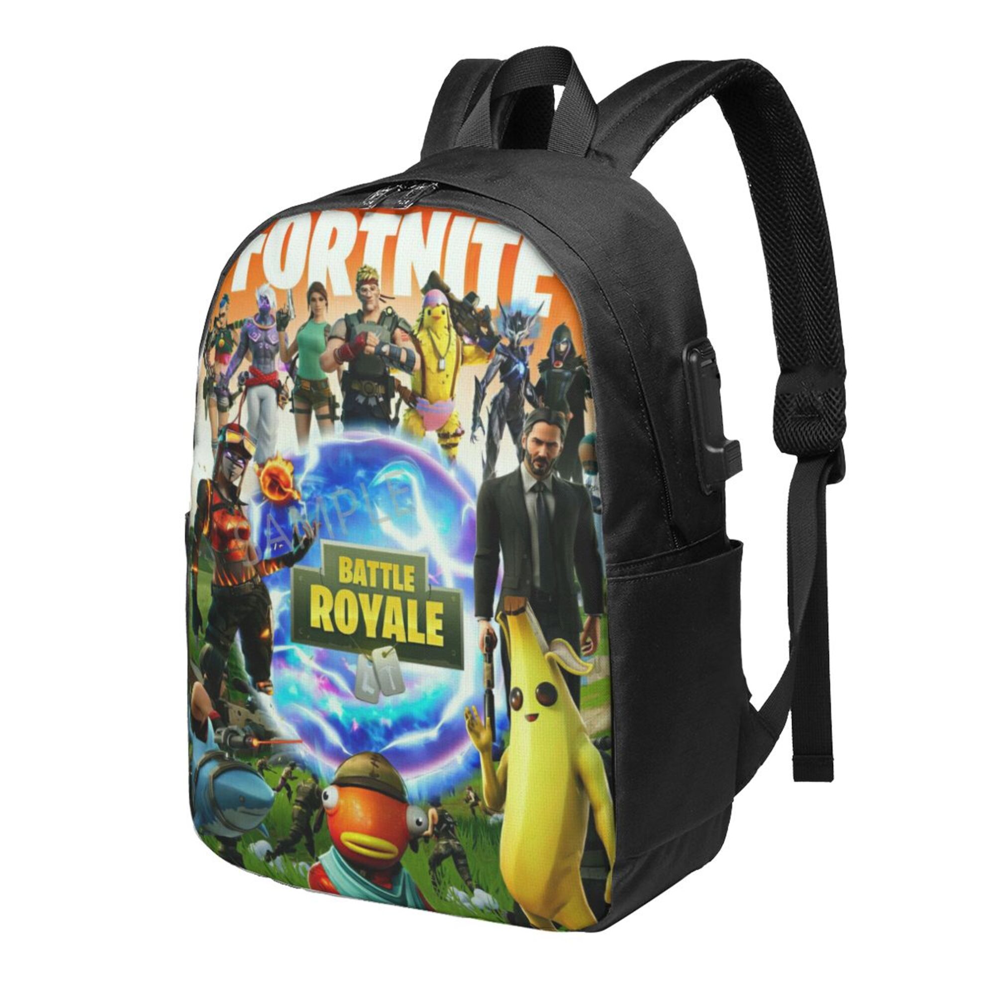 Fortnite 3D Printed Backpack Portable multi-functional cartoon casual ...
