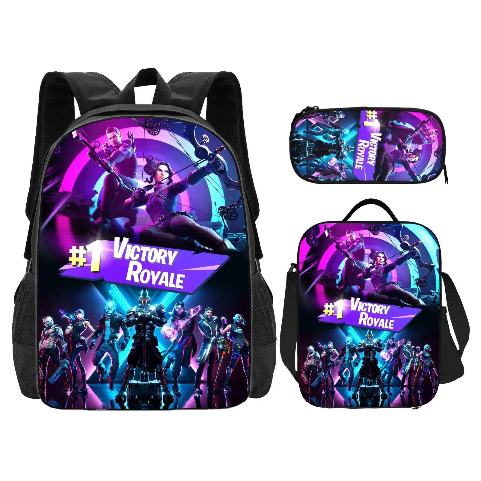 Fortnite Backpack Set for Kids, Lightweight Polyester, Includes Lunch ...