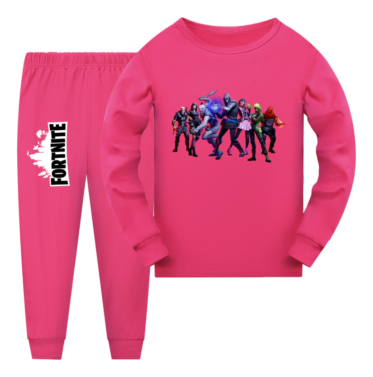 Fortnite All-Star Character Kids Pajama Set Long Sleeve Top & Pants ...