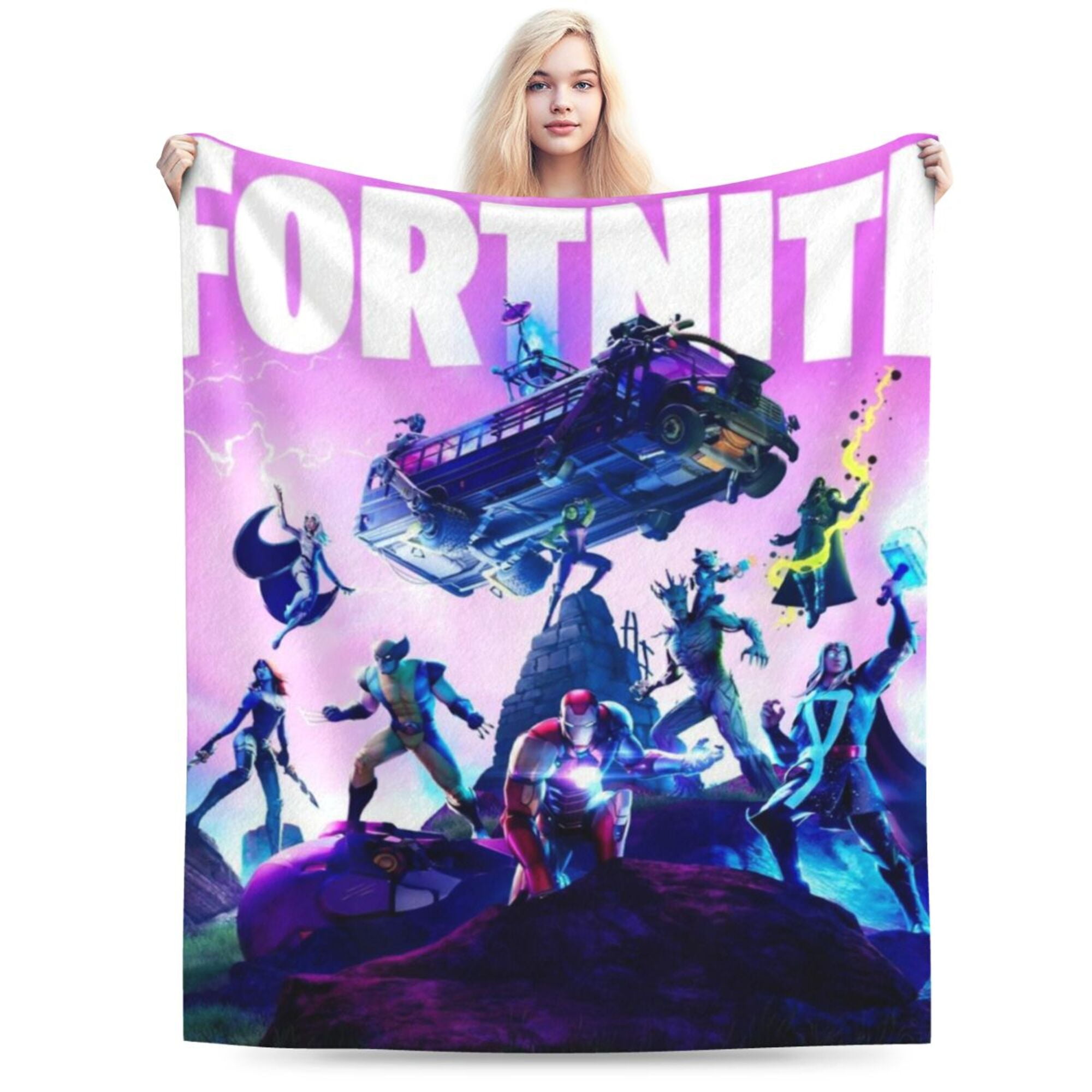 Fortnite BLANKET Ultra-Soft Throw Anime Ttvanket for Gamer Boys Girls ...