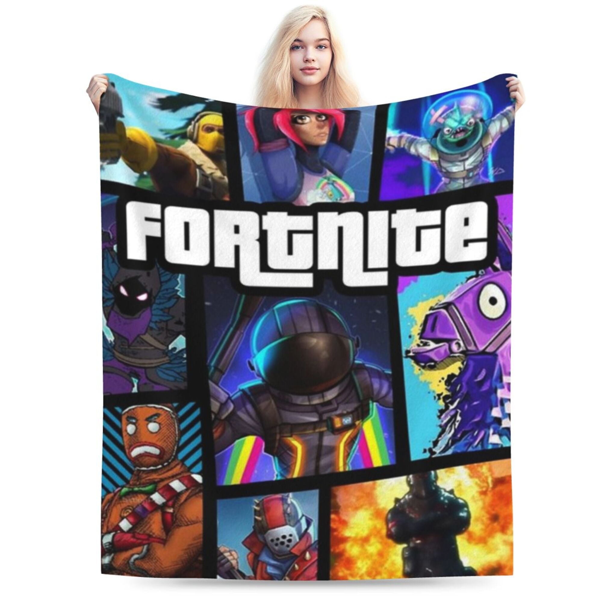 Fortnite BLANKET Ultra-Soft Throw Anime Ttvanket for Gamer Boys Girls ...