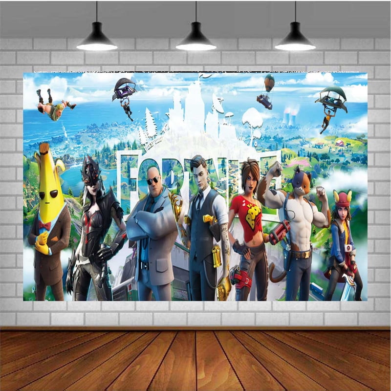 Fortnite Background Banner Birthday Backdrop Party Supplies Taspestry ...
