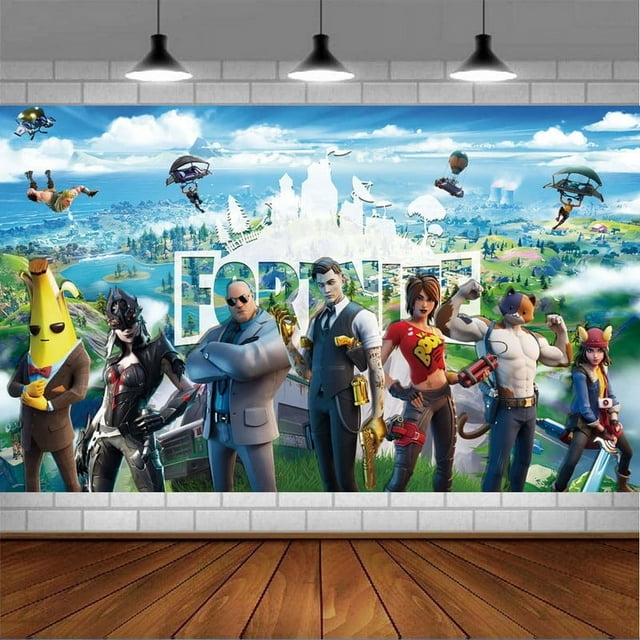 Fortnite Background Banner Birthday Backdrop Party Supplies Taspestry ...