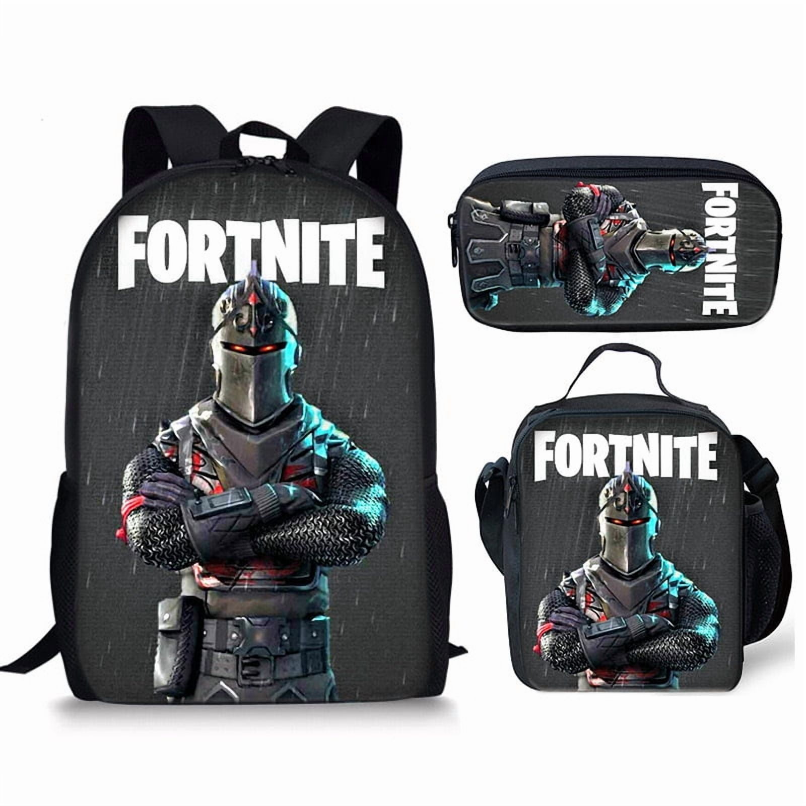 Fortnite Backpack| Gamer Black Rucksack | Green Creeper Zombie Skeleton ...
