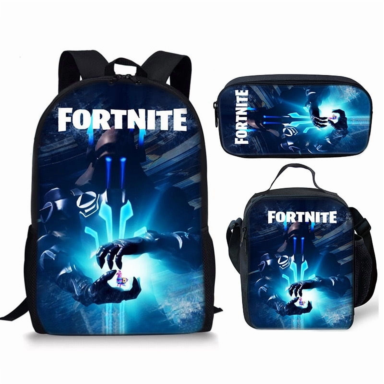 Fortnite Backpack| Gamer Black Rucksack | Green Creeper Zombie Skeleton ...
