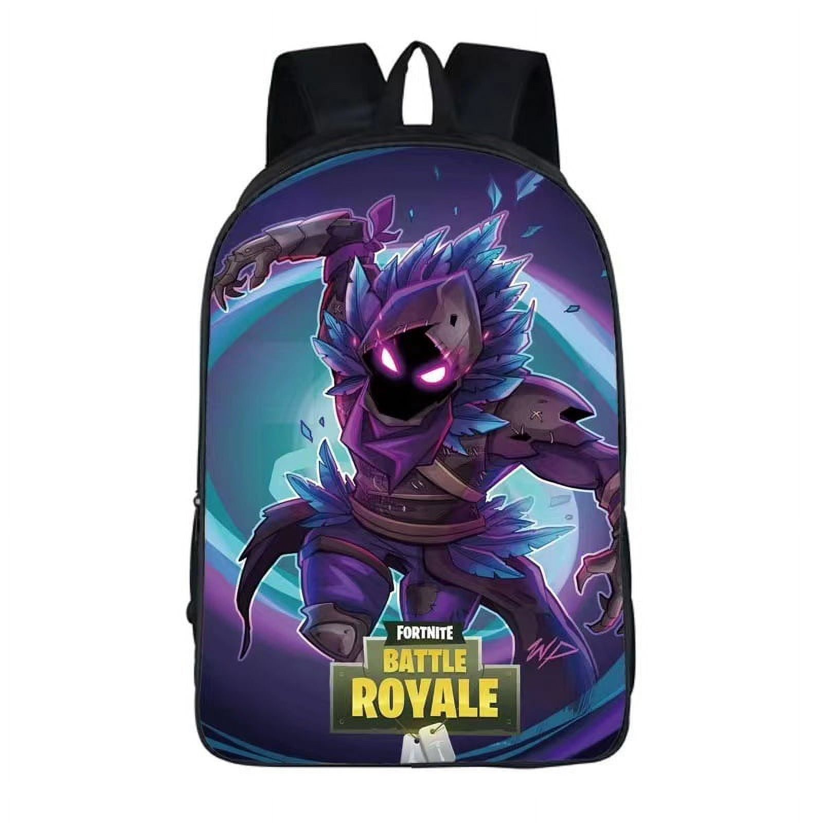 Fortnite Backpack| Gamer Black Rucksack | Green Creeper Zombie Skeleton ...