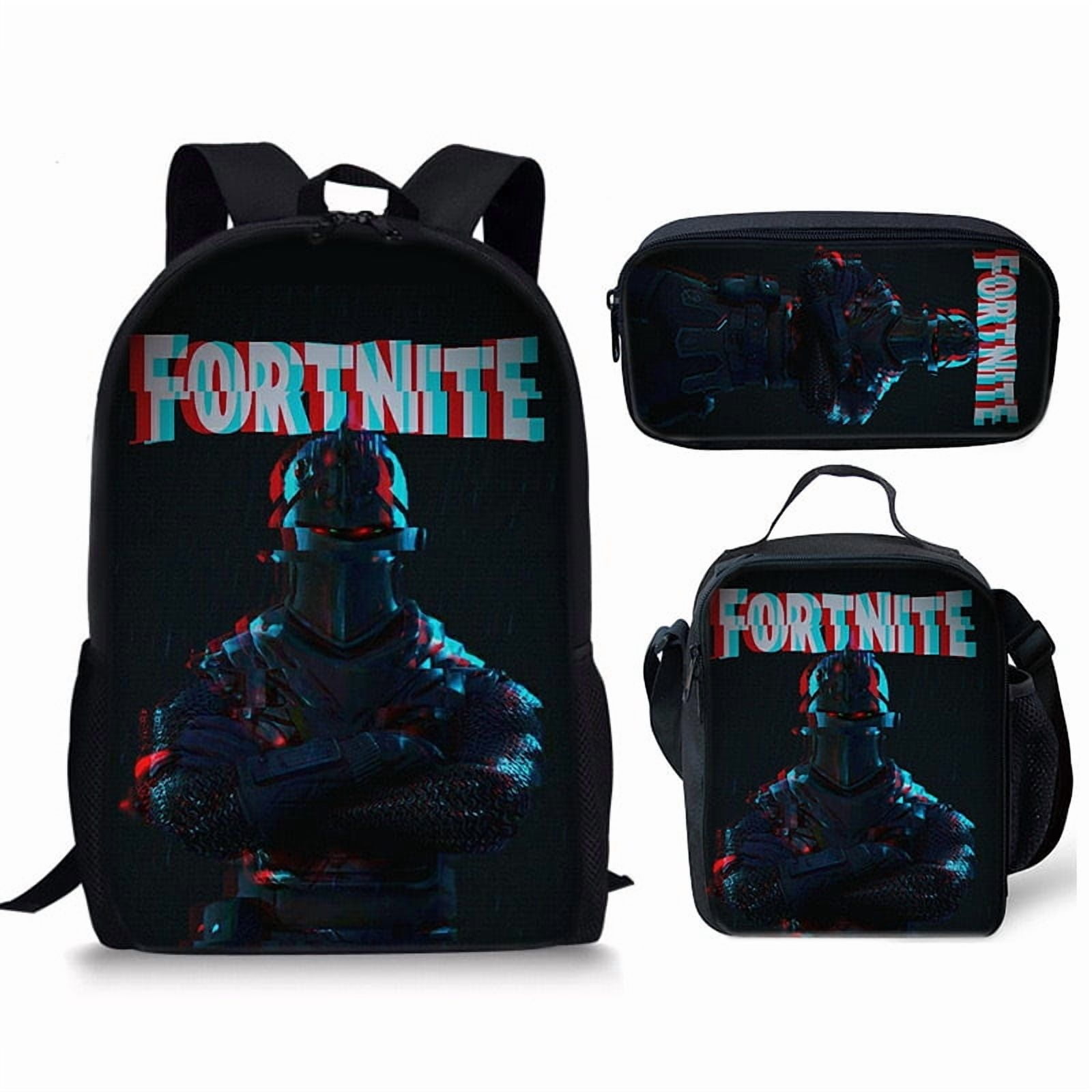 Fortnite Backpack| Gamer Black Rucksack | Green Creeper Zombie Skeleton ...