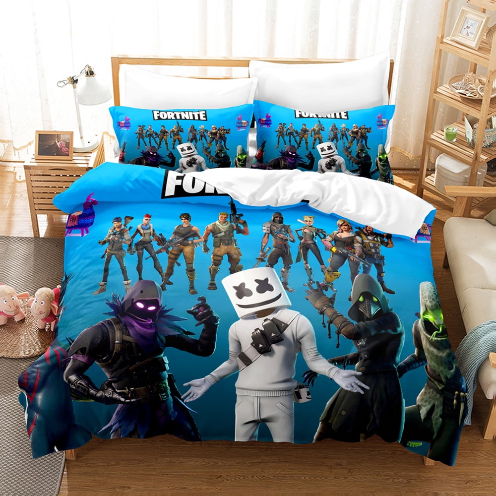 Fortnite Bedding Sets Twin Queen King Size Game Printed Bed Set 3Pcs ...