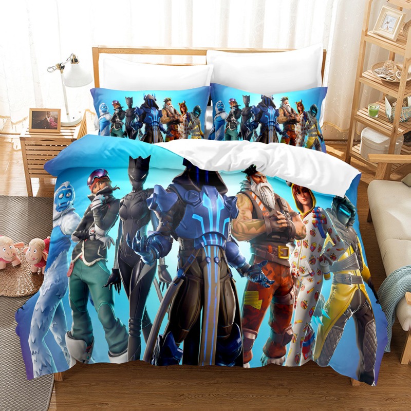 Fortnite Bedding Suit Quilt Cover 3D Printed Bedroom Bed Cover ...