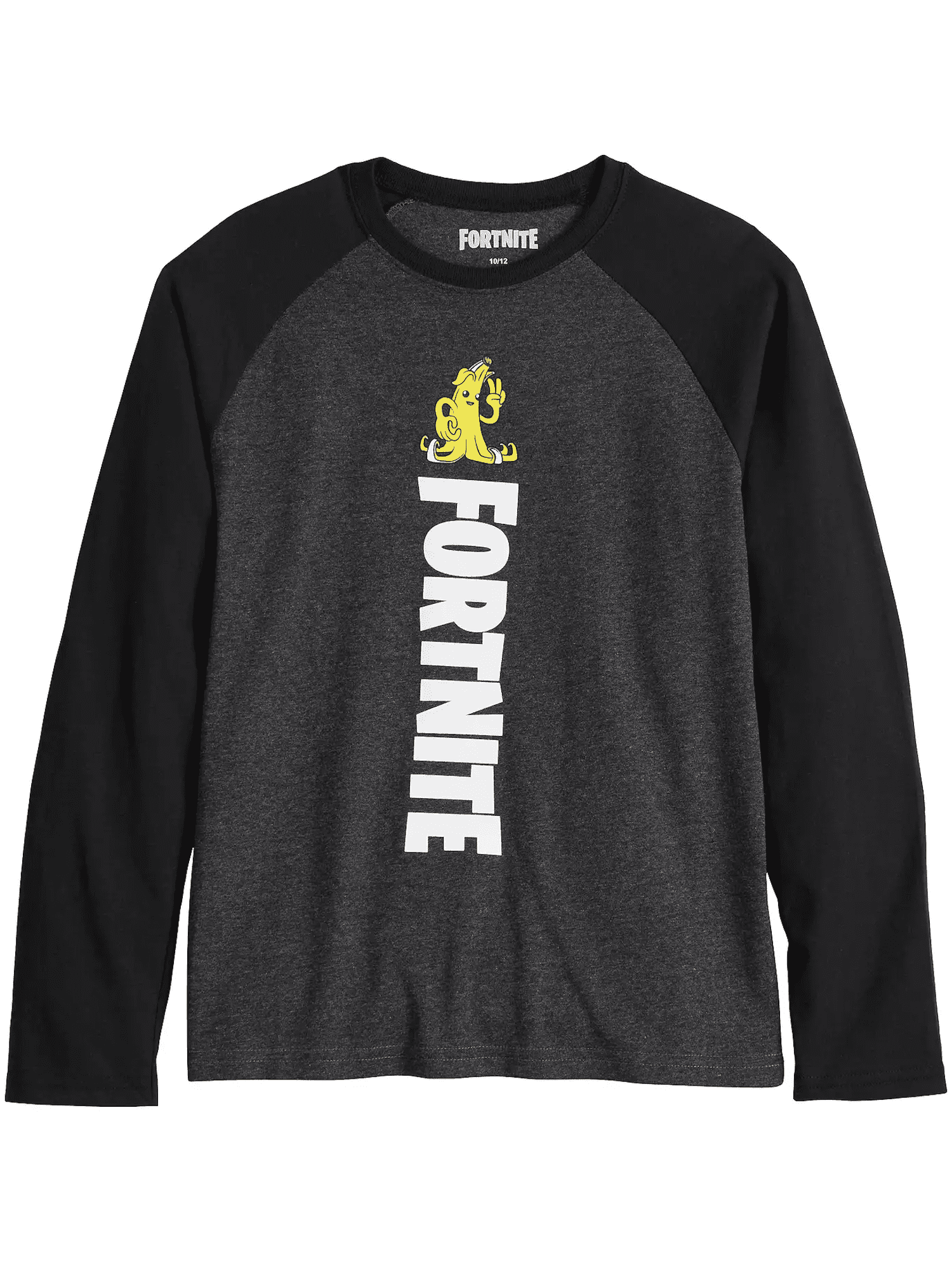 Fortnite Big Boys' Peely Peace Banana Long Sleeve Raglan T-Shirt, Sizes ...