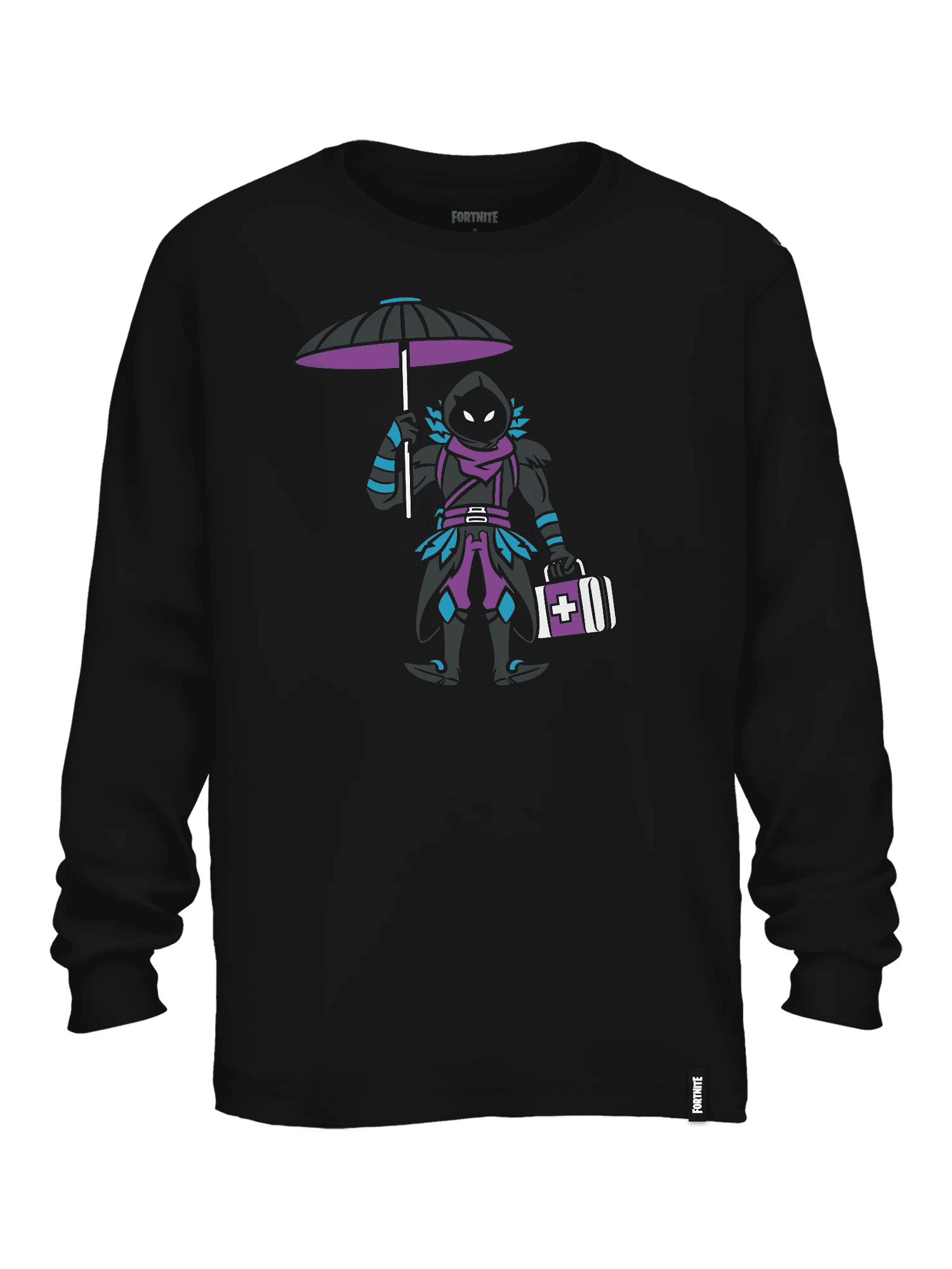 Fortnite Big Boys' Raven Medkit Long Sleeve T-Shirt, Sizes 8-20 ...