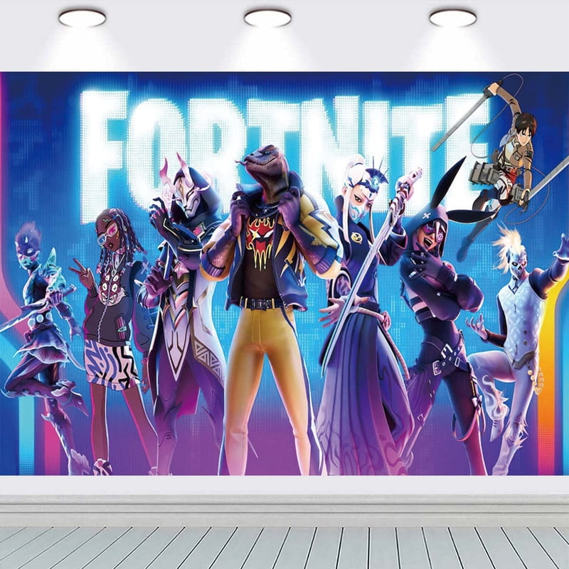 Fortnite Birthday Banner Backdrop Background Taspestry Post Wall Decor ...
