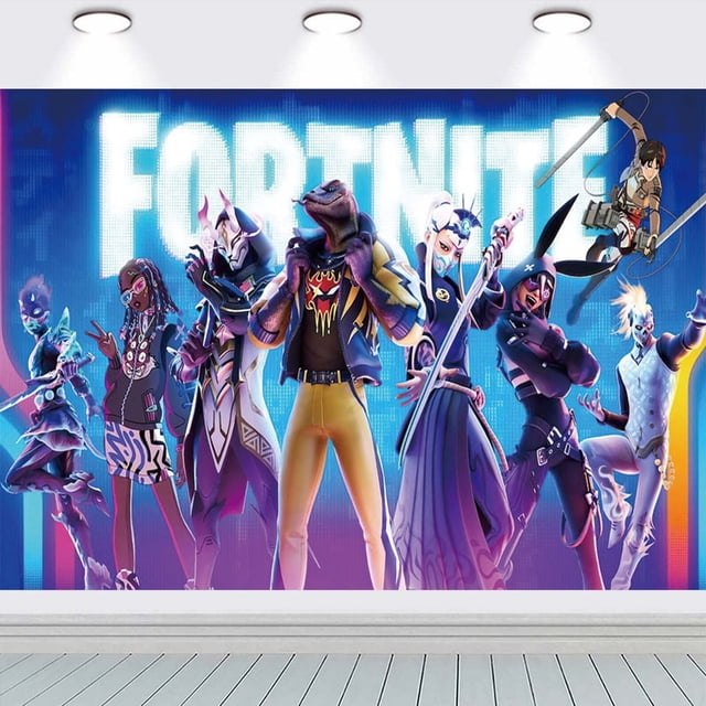 Fortnite Birthday Banner Backdrop Background Taspestry Post Wall Decor ...