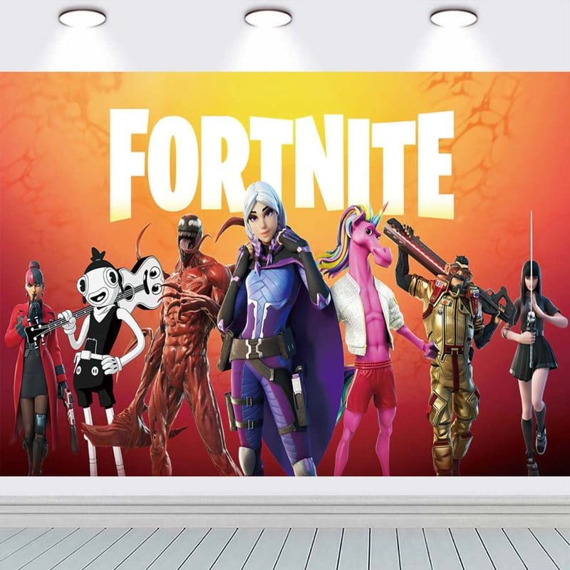 Fortnite Birthday Banner Backdrop Background Taspestry Post Wall Decor ...