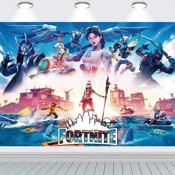Fortnite Birthday Banner Backdrop Background Taspestry Post Wall Decor ...