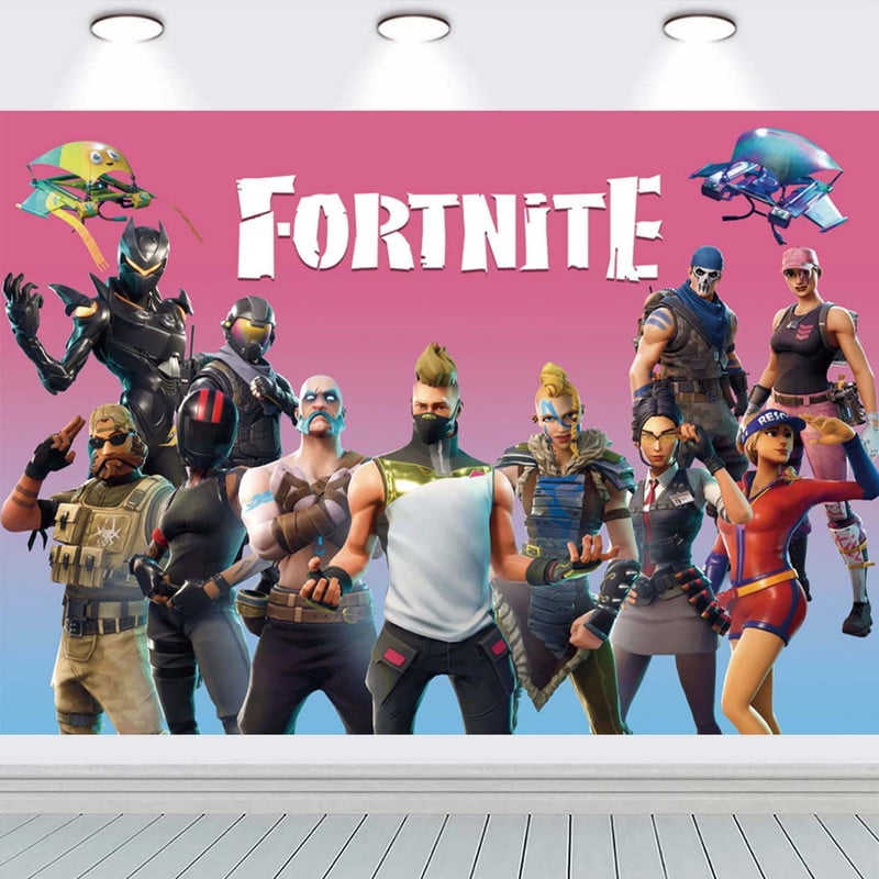 Fortnite Birthday Banner Backdrop Background Taspestry Post Wall Decor ...