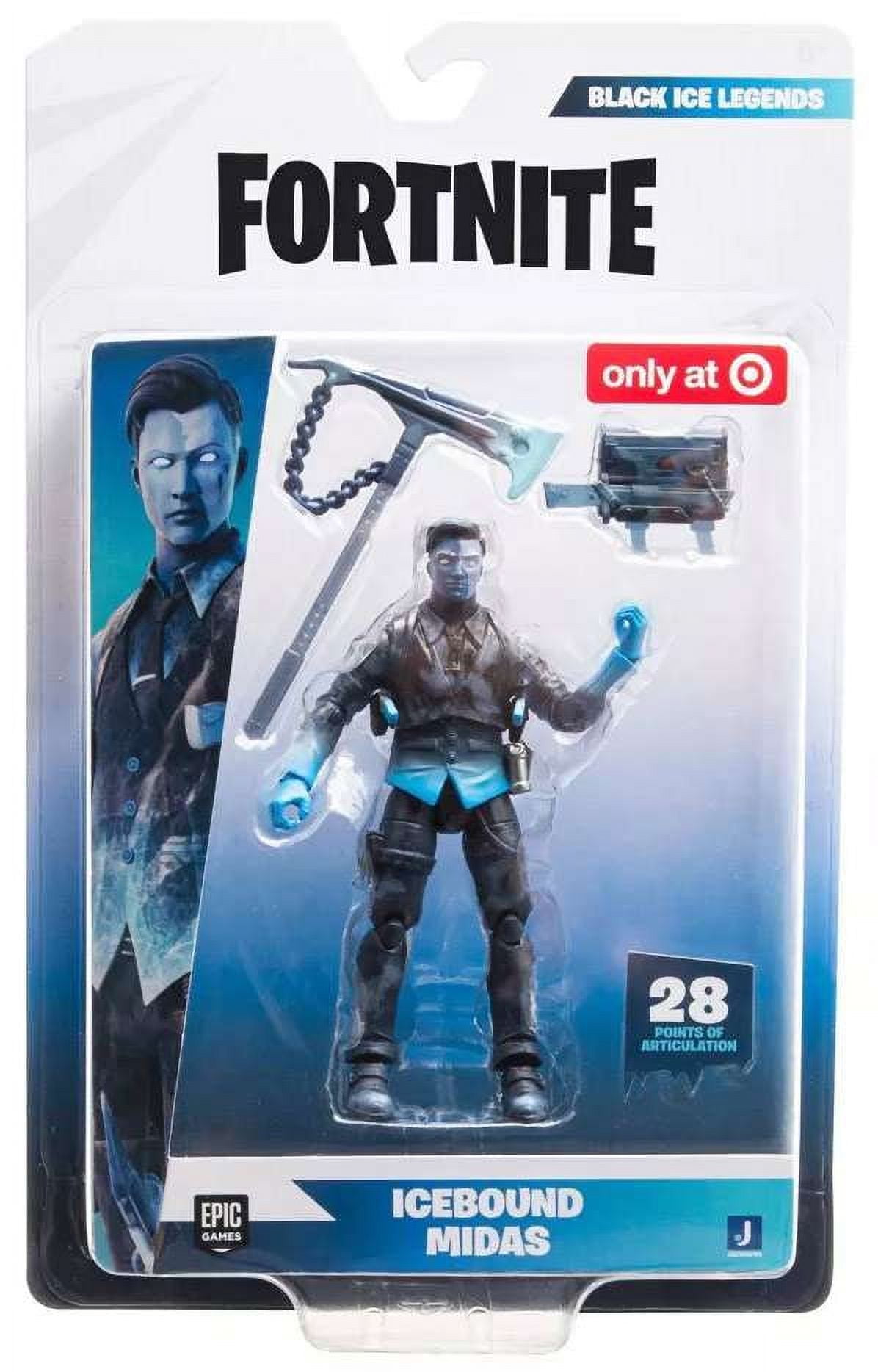 Fortnite Set Packs: Black Ice Legends Icebound Midas Action Figure ...