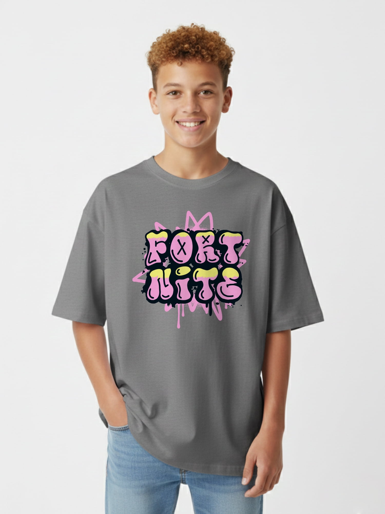 Fortnite, Boys' Elevated Front and Back Graphic T-Shirt, Sizes 4-18 ...