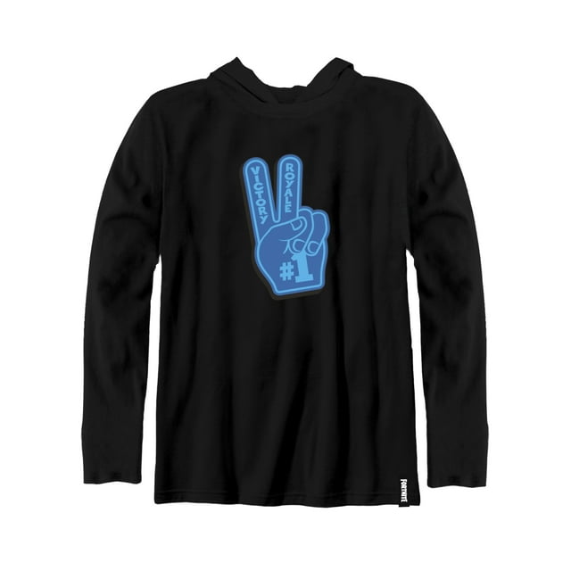 Fortnite Boys' Victory Royale Hooded Long Sleeve T-Shirt, Kids Tee ...