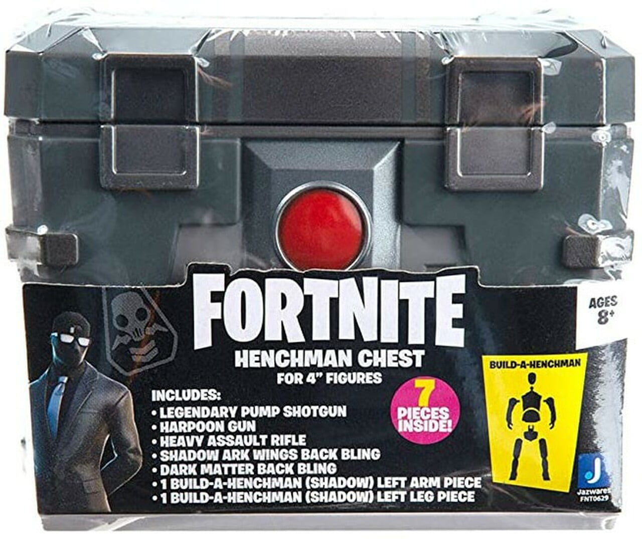 Fortnite Battle Royale Shadow Henchman Figure #4 with Chest Accessory ...