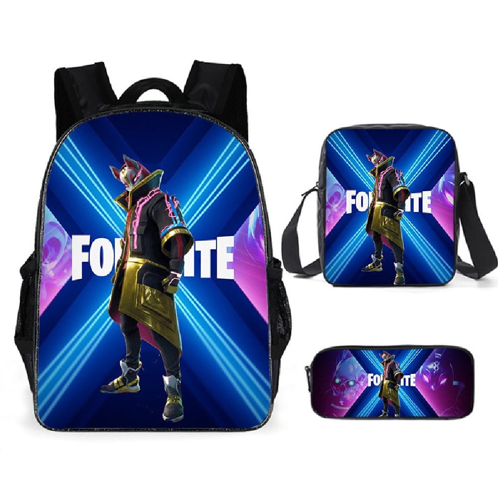 Fortnite Cartoon backpacks Anime Backpacks set game backpack with lunch ...