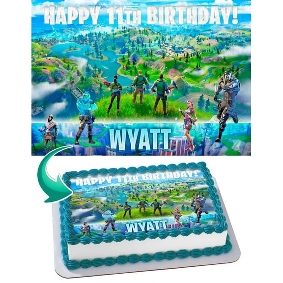 Fortnite Edible Cake Image