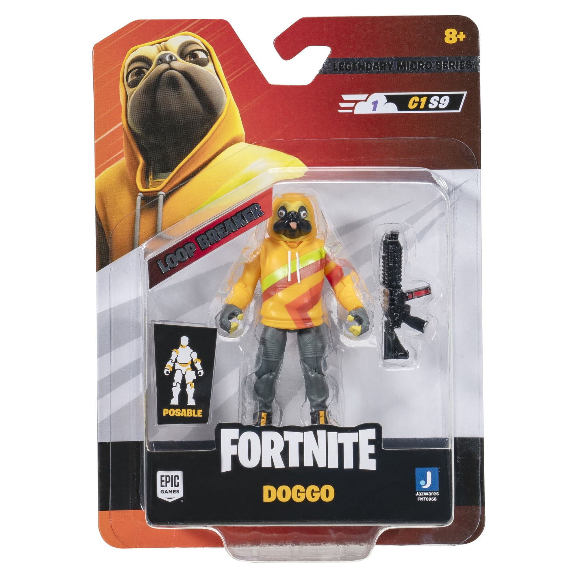 Fortnite Doggo - Micro Legendary Series - 2.5 inch Figure with Drum ...