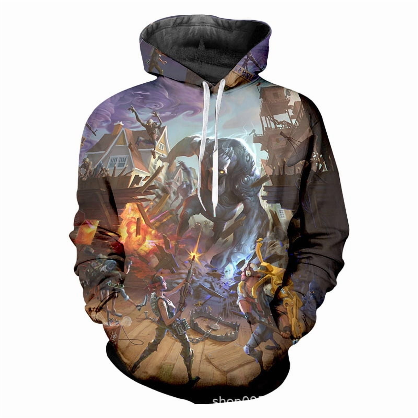 Fortnite Fashionable themed hoodie, anime MHA cosplay costume, loose ...