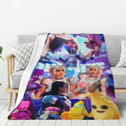 Fortnite Fleece Blanket Ultra-Soft Lightweight for Bed, Sofa, and Couch ...