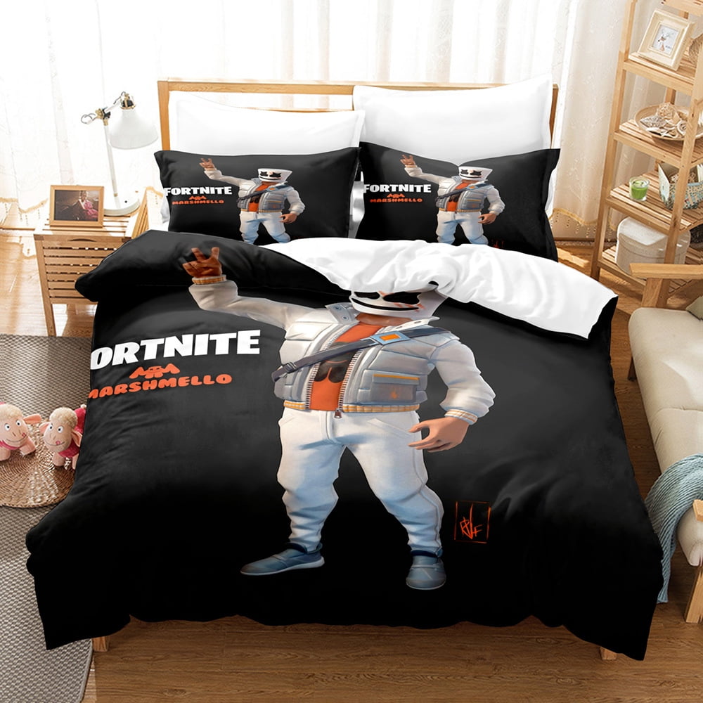 Fortnite Full-size bed 3-piece bedding set, anime 3D printed bedding ...
