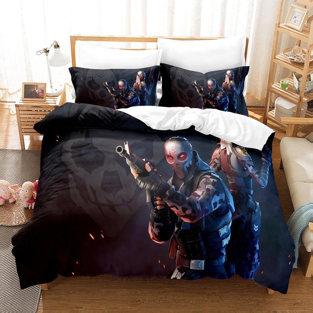 Fortnite Full-size bed 3-piece bedding set, anime 3D printed bedding ...