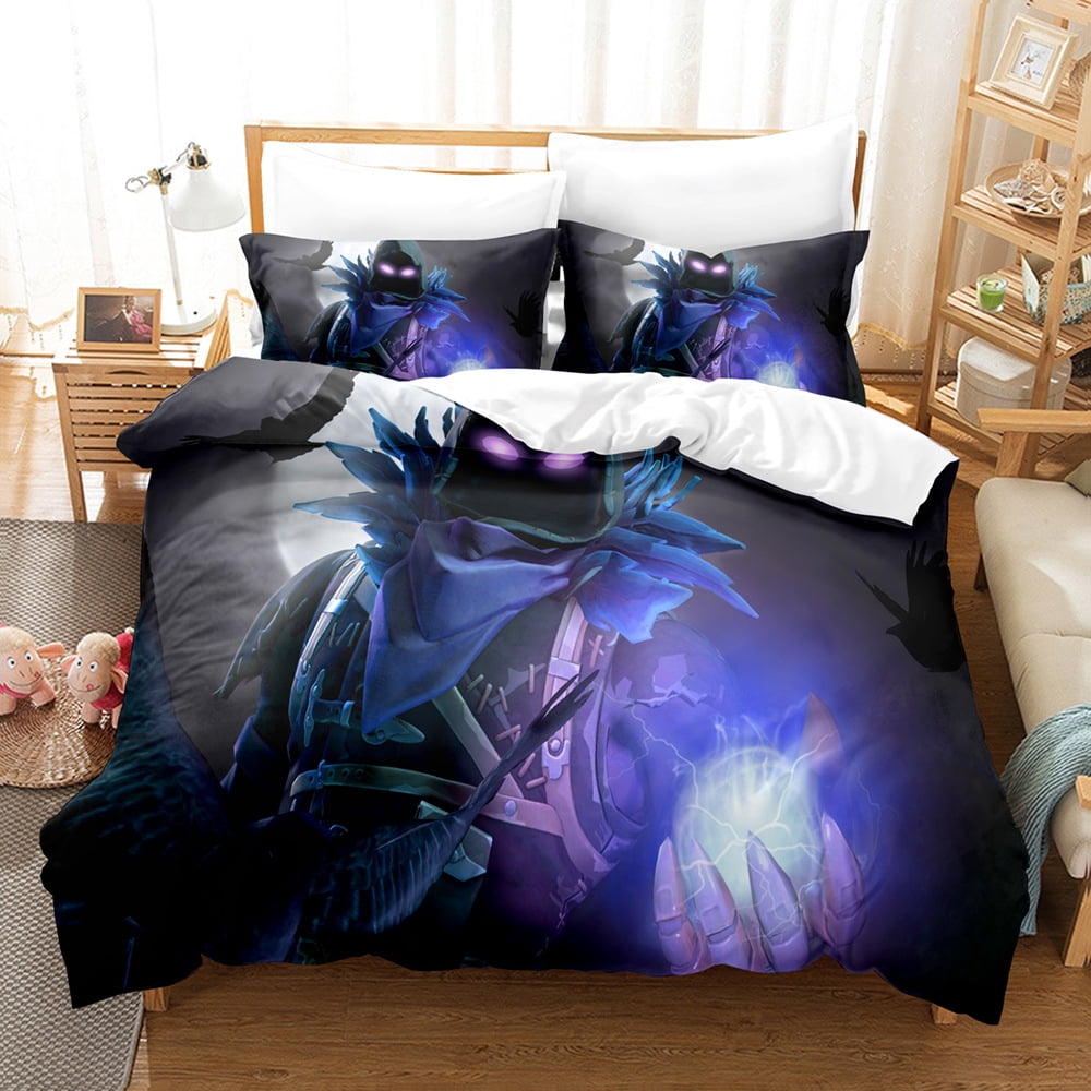 Fortnite Full-size bed 3-piece bedding set, anime 3D printed bedding ...