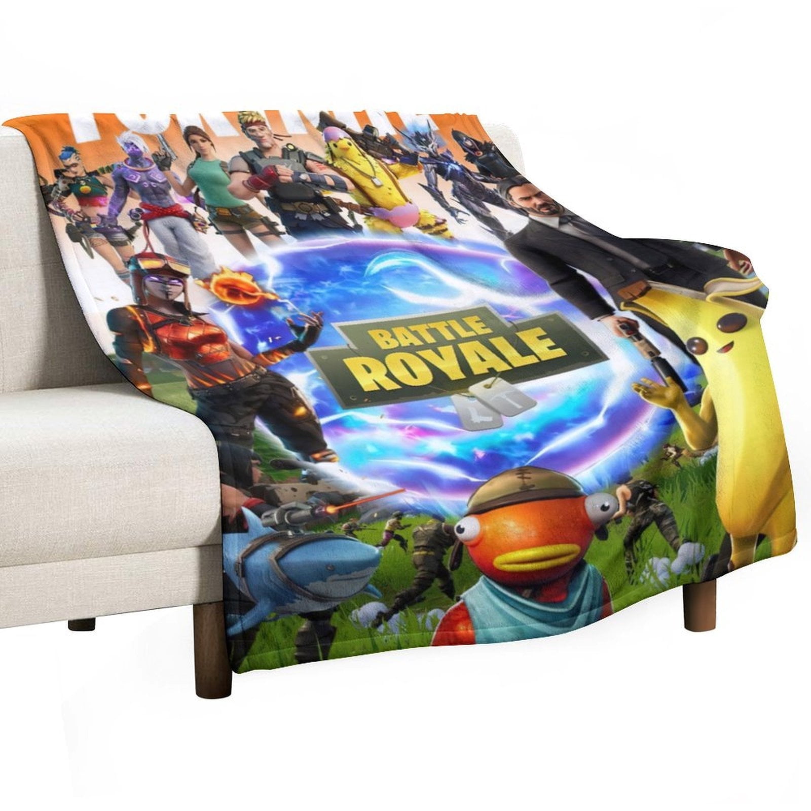 Fortnite Game Blanket Soft Fleece Throw - Ideal Gamer Gift for Kids ...