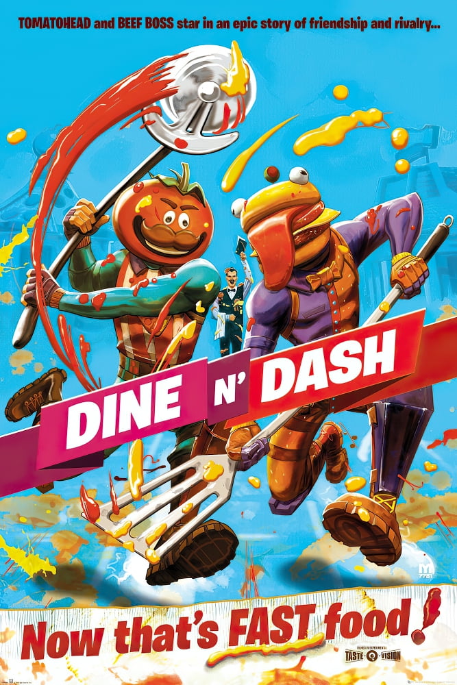 Fortnite - Gaming Poster / Print (Tomatohead & Beef Boss - Dine N' Dash ...