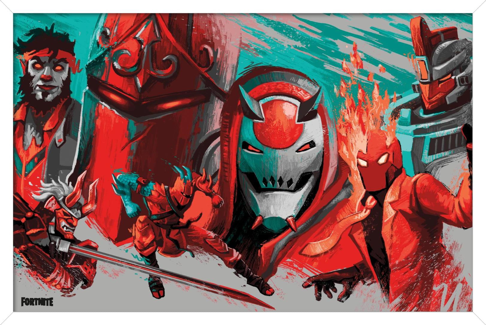 Fortnite - Group Wall Poster, 22.375" x 34", Framed - Walmart.com