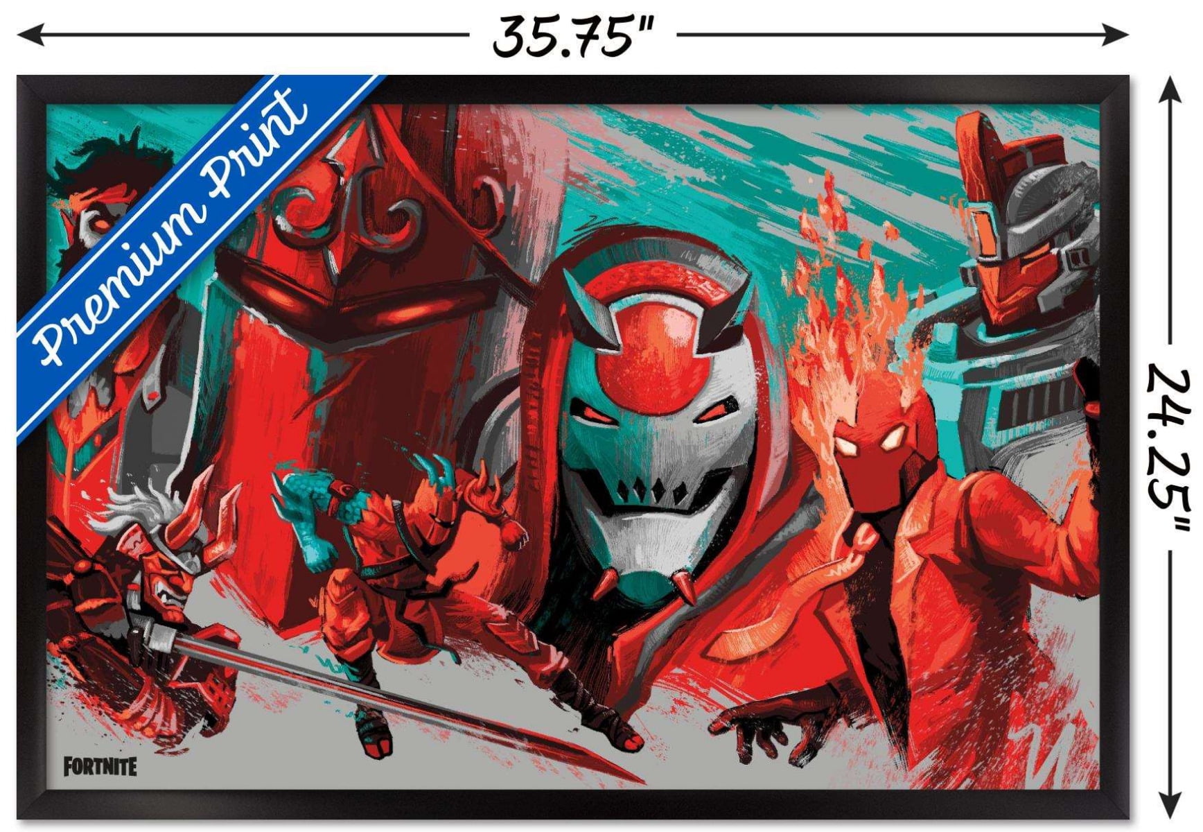 Fortnite - Group Wall Poster, 22.375" x 34", Framed - Walmart.com