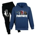 Fortnite Heroes Hoodie Tracksuit Set Black Long Sleeve Jogger Pants Kids Boys Girls Gaming ...