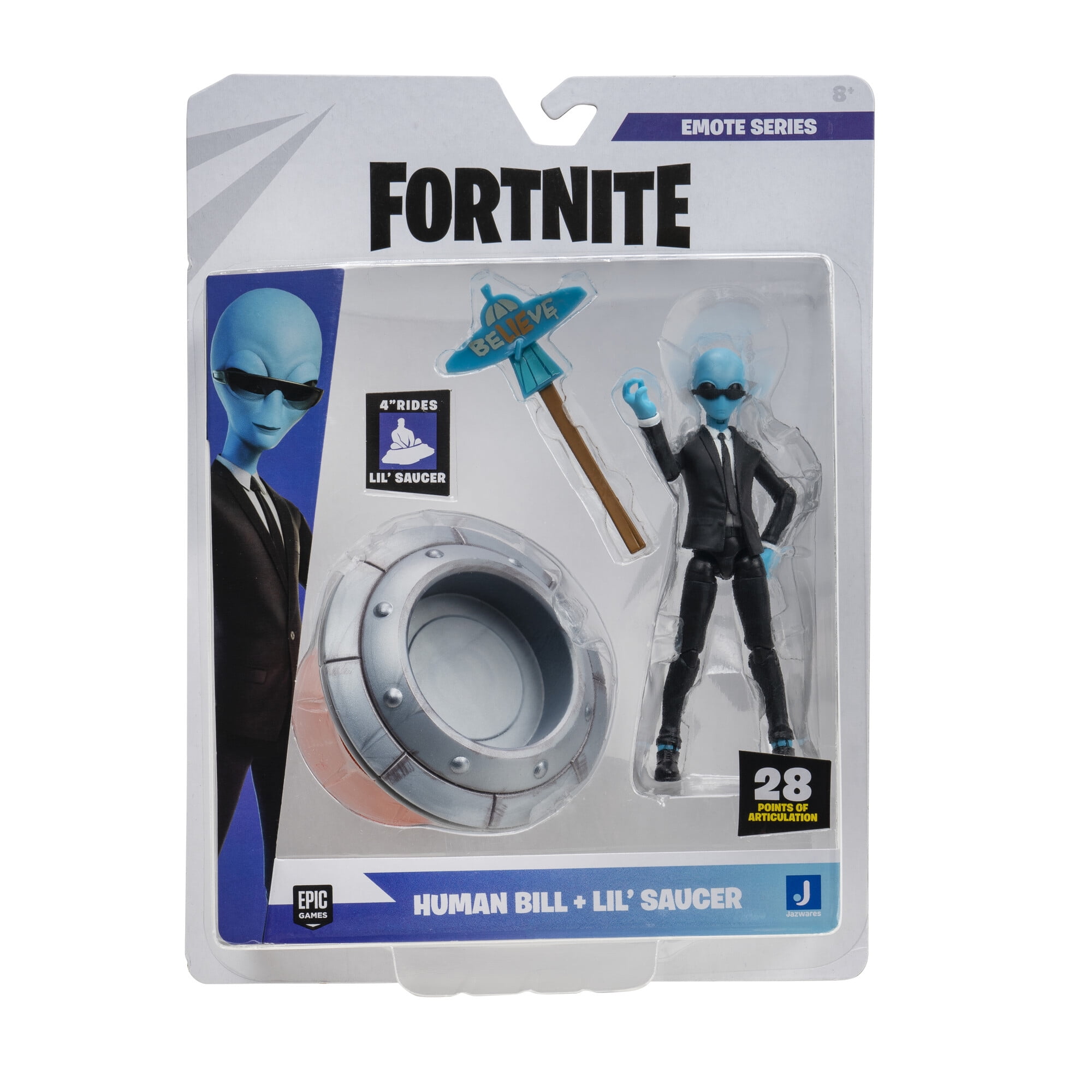 Brandclub - Fortnite Human Bill - 4-inch Articulated Figure with Lil ...