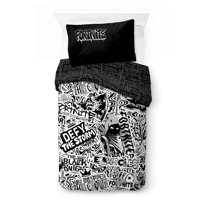 Fortnite Kids 2-Piece Twin/Full Reversible Comforter and Pillowcase ...
