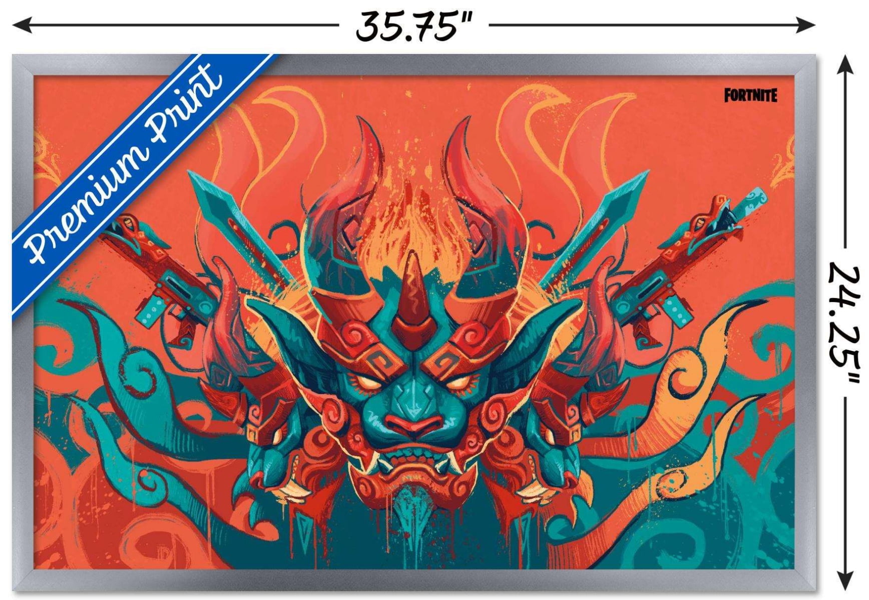 Fortnite - Kiptoe Wall Poster, 22.375" x 34", Framed - Walmart.com