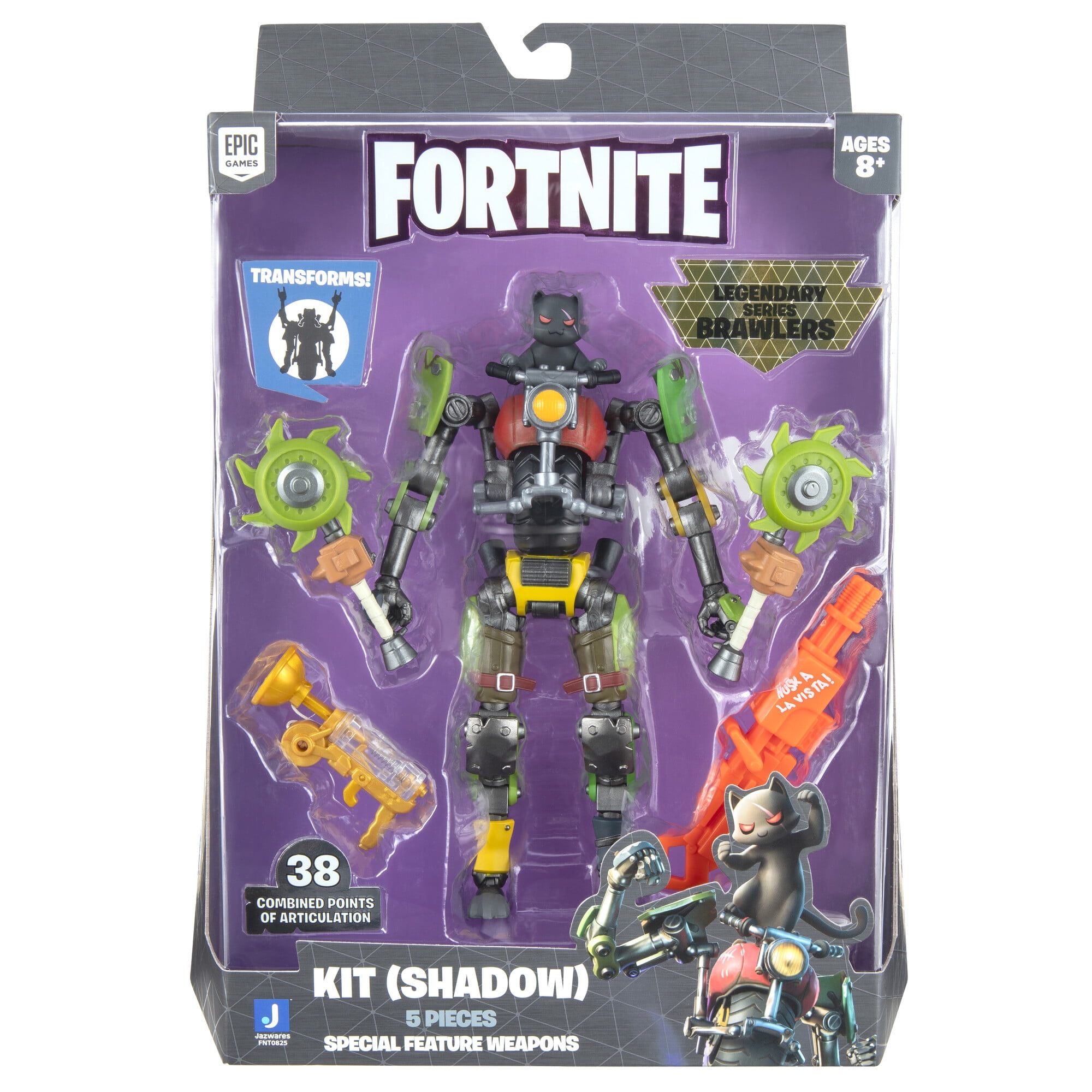 Fortnite Legendary Oversized 7" Brawler Figure Kit Shadow - Walmart.com