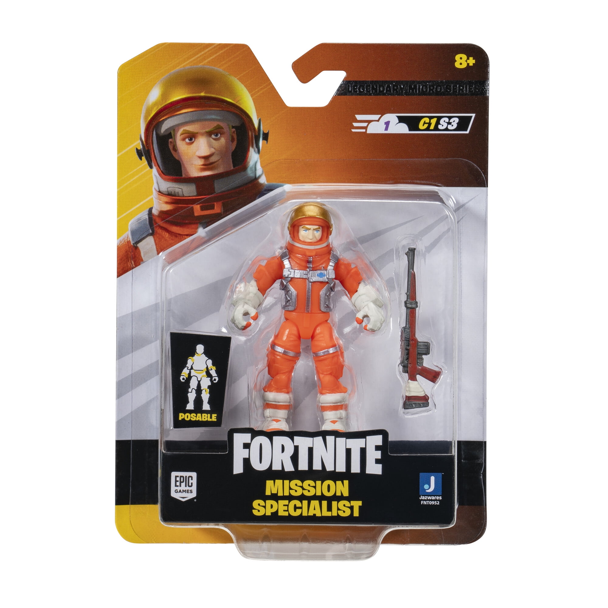 Fortnite Mission Specialist 2.5 inch Figure with Hunting Rifle ...