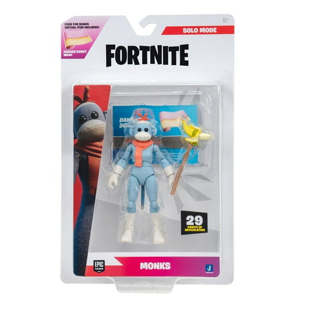 Fortnite Monks Solo Mode - 4 inch Articulated Figure with Peely Pick ...
