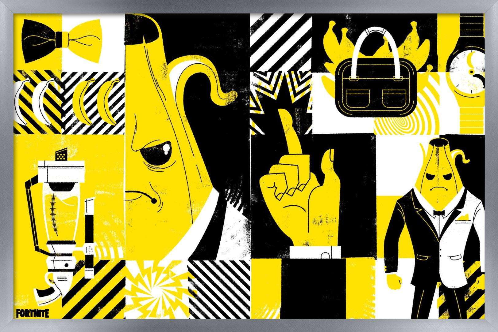 Fortnite - Peely Wall Poster, 14.725" x 22.375", Framed - Walmart.com