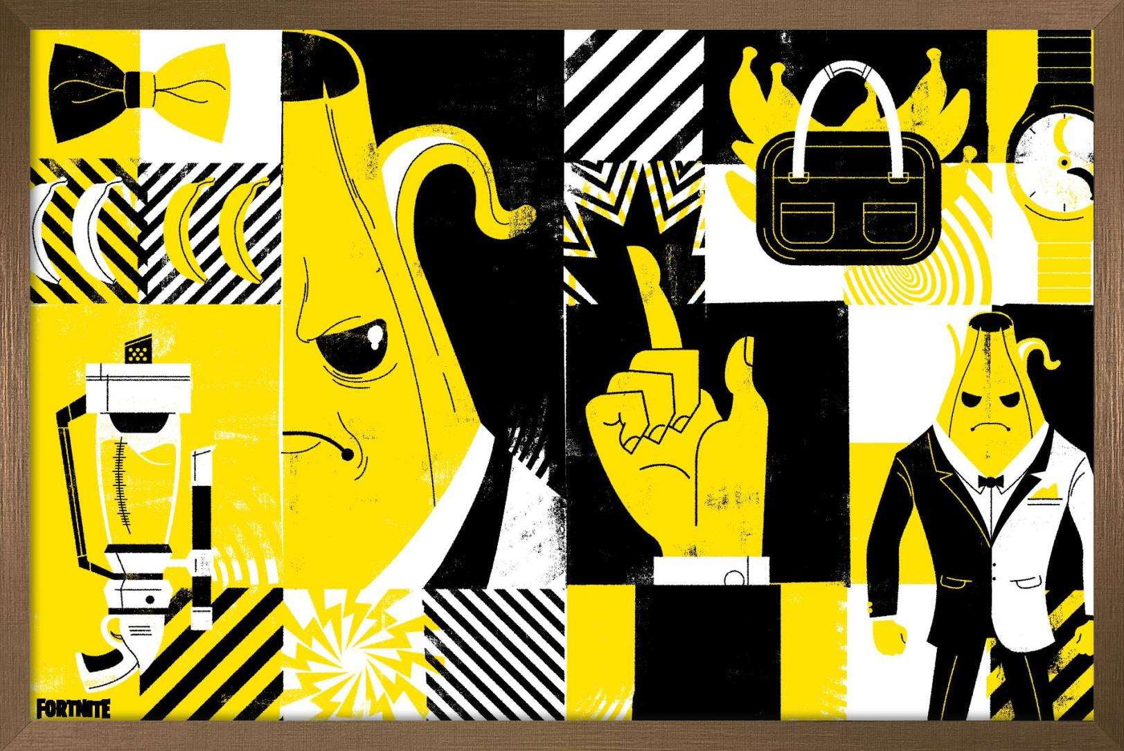 Fortnite - Peely Wall Poster, 22.375" x 34", Framed - Walmart.com