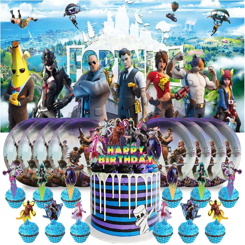 Fortnite Plates Supplies Party Decorations Birthday Decor Backdrop ...
