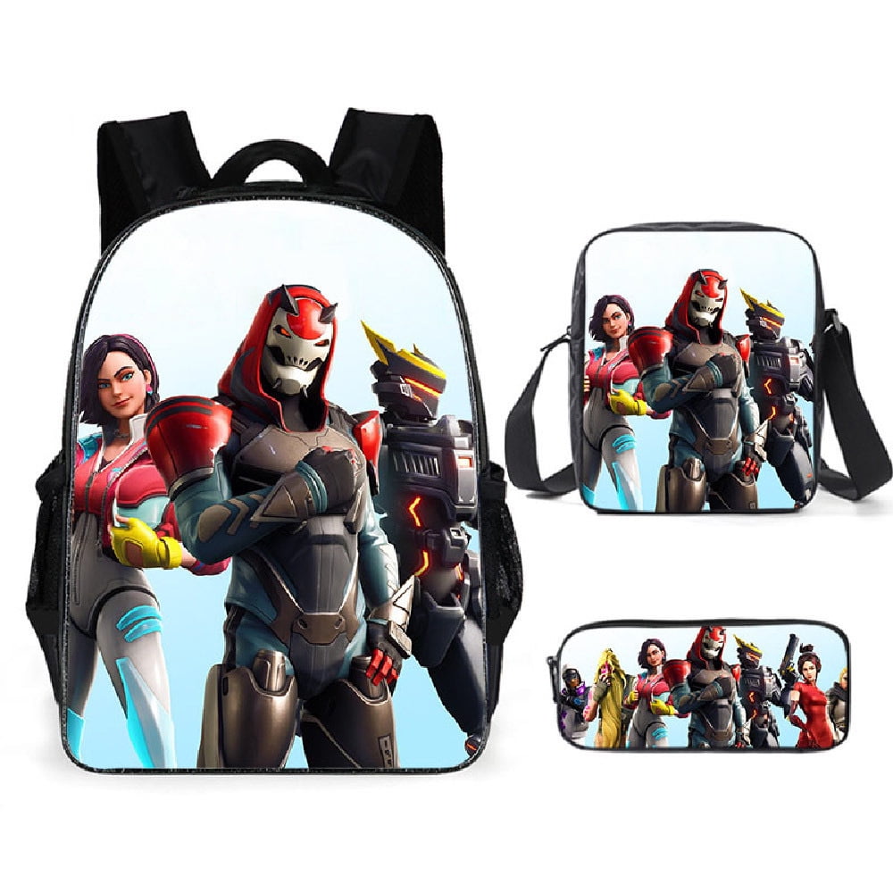 Fortnite Player Backpack Set, Shoulder Bag, Pencil Case Set, 17 Inch, 3 ...