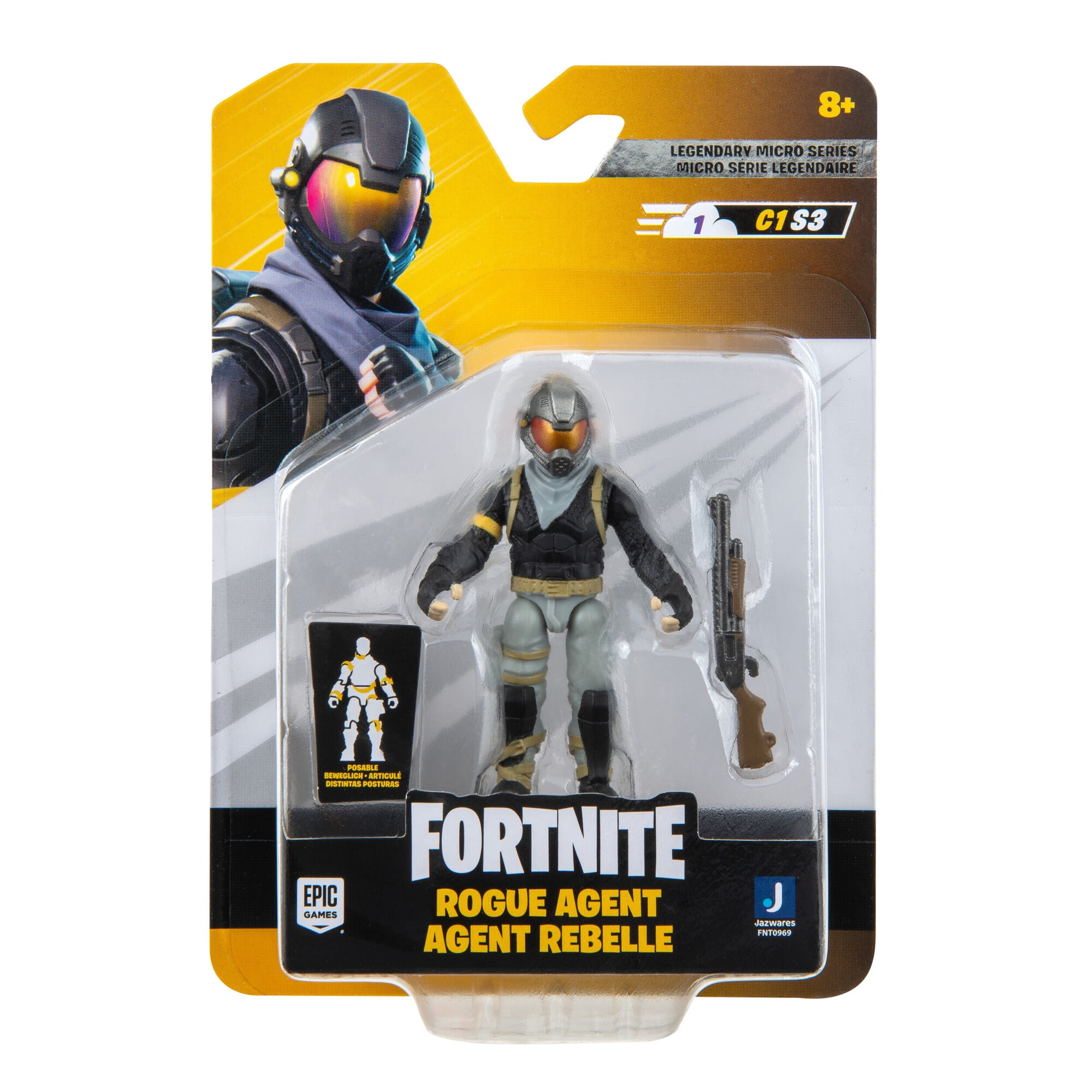 Fortnite Rogue Agent - Micro Legendary Series - 2.5 inch Figure with ...